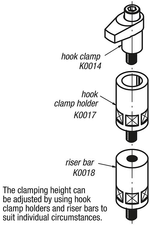 BLOHM - Hook clamp holders
